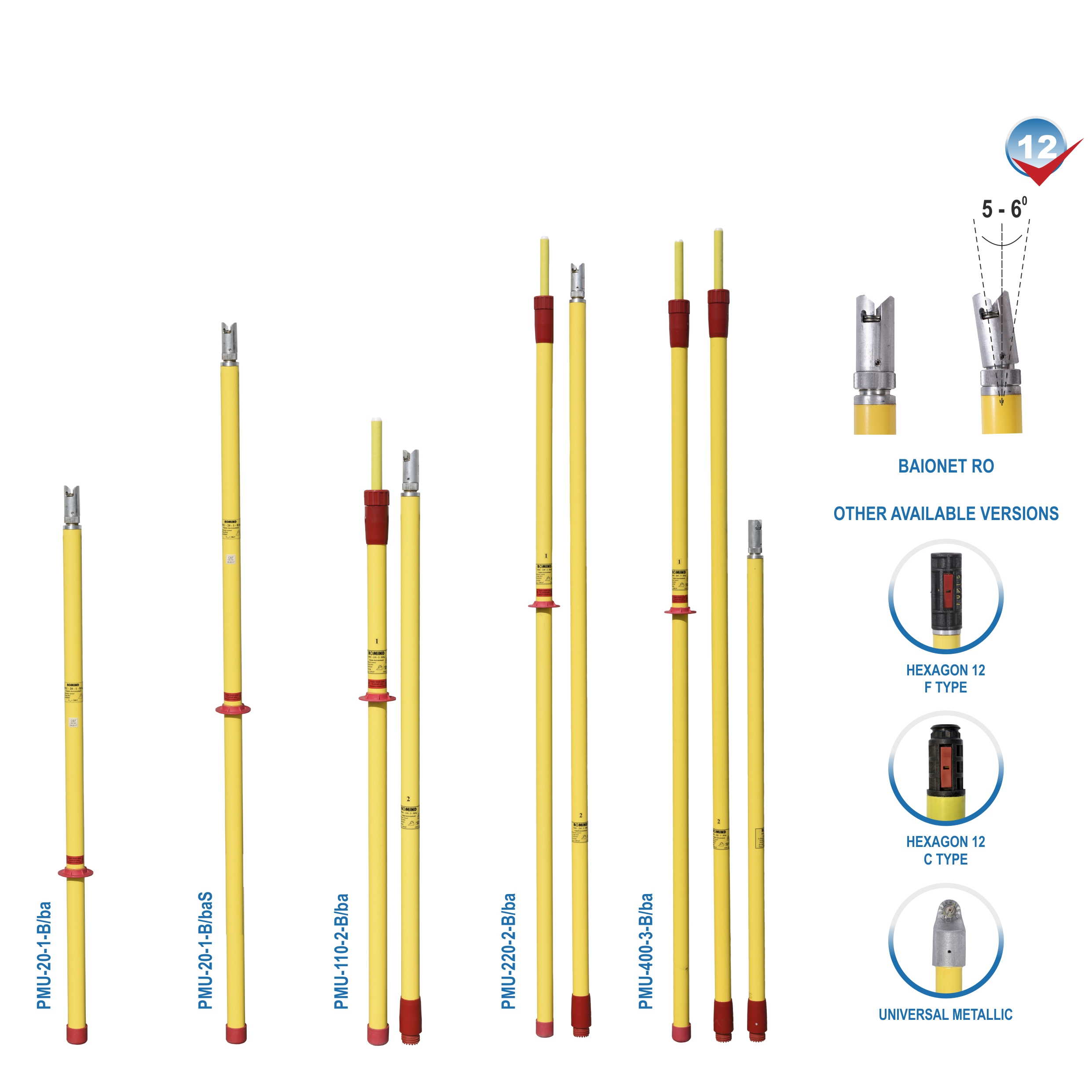 Multipurpose modular insulating sticks - PMU type (dry conditions) - Romind